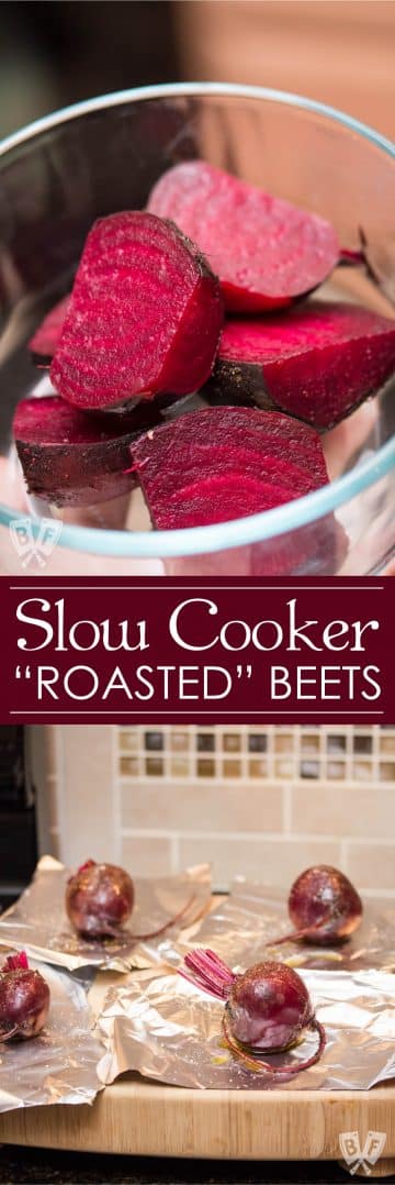 Slow Cooker "Roasted" Beets - Perfectly Tender Beets without an Oven!