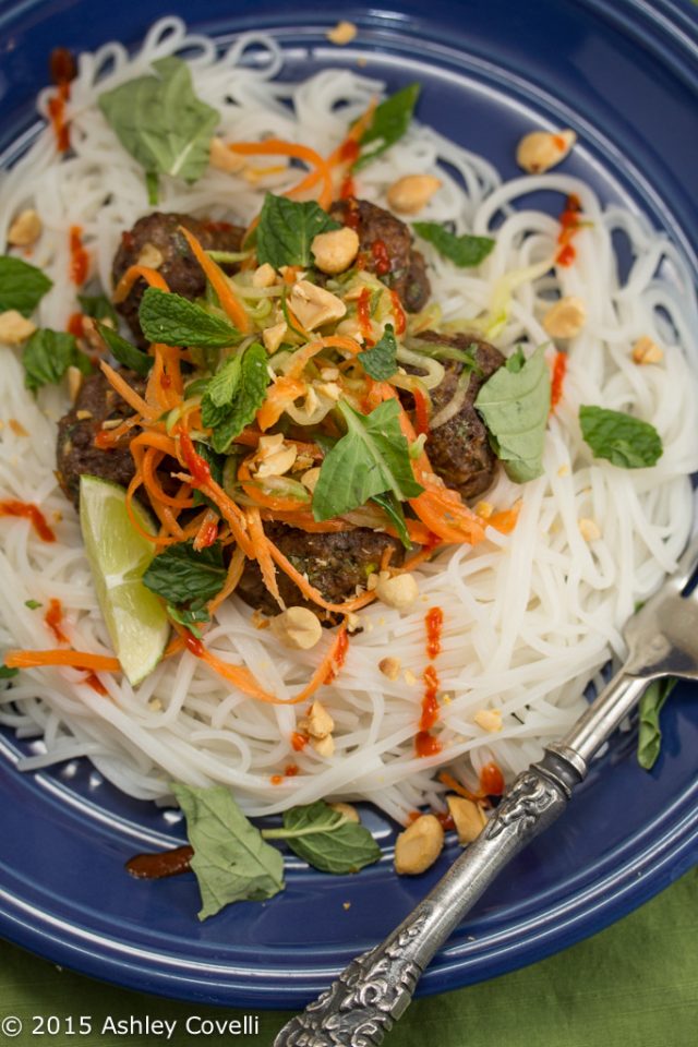 Vietnamese "Spaghetti" + Meatballs » Big Flavors from a Tiny Kitchen