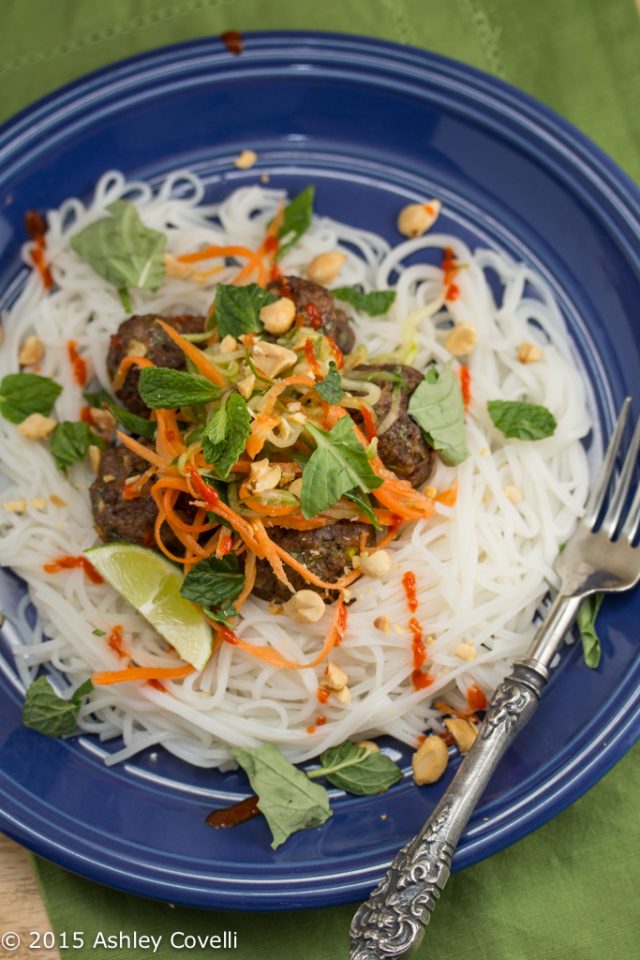 Vietnamese "Spaghetti" + Meatballs » Big Flavors from a Tiny Kitchen