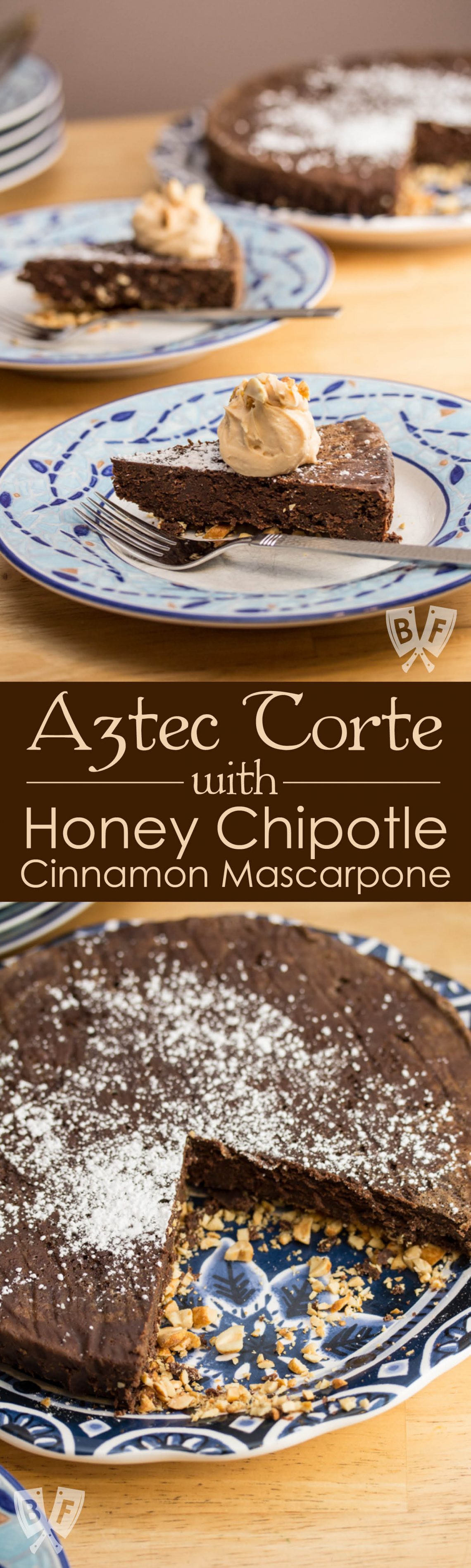 Aztec Torte with Honey Chipotle Cinnamon Mascarpone » Big Flavors from ...