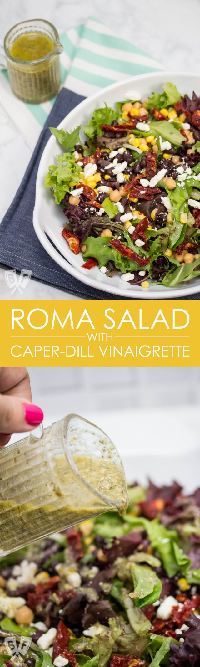 Roma Salad with Caper-Dill Vinaigrette » Big Flavors from a Tiny Kitchen