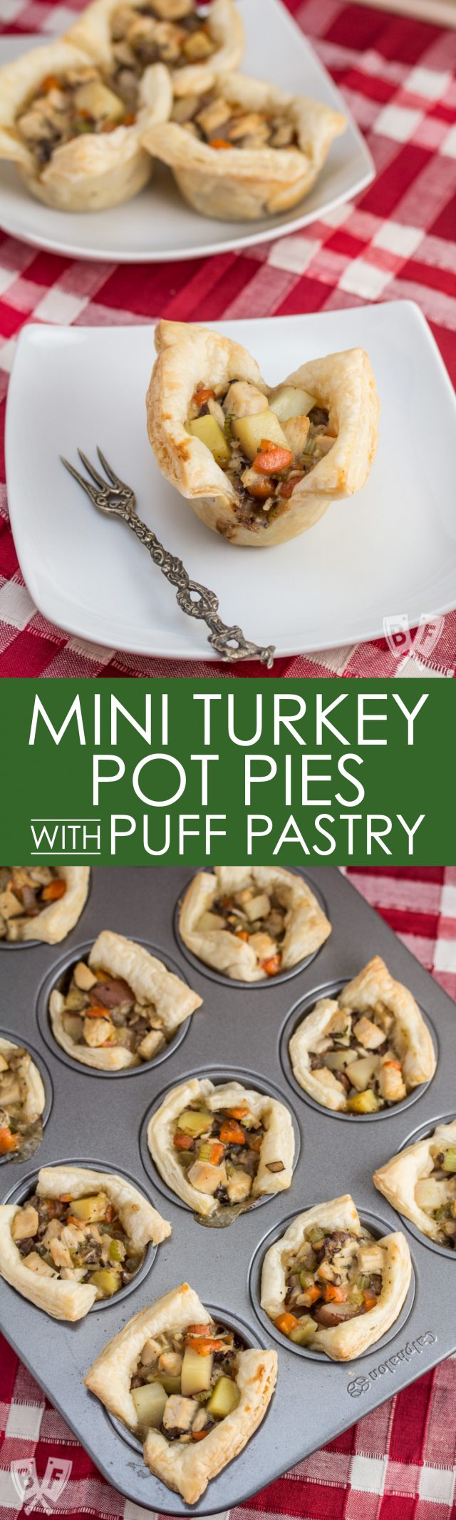 Mini Turkey Pot Pies with Puff Pastry » Big Flavors from a Tiny Kitchen