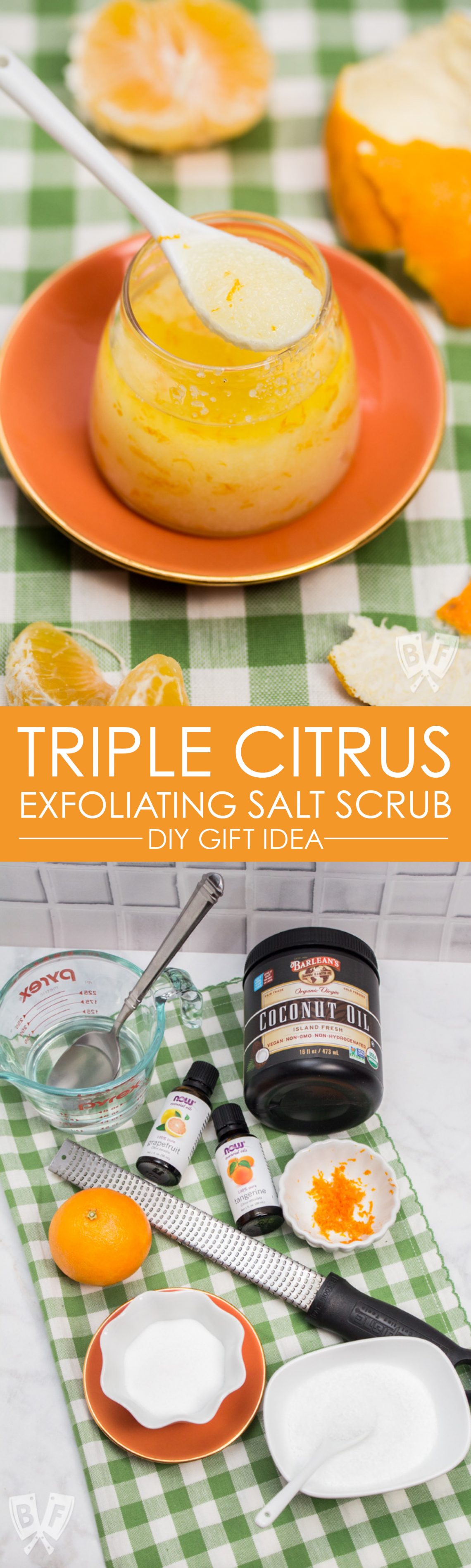 Triple Citrus Exfoliating Salt Scrub - An Easy DIY Hand & Body Scrub