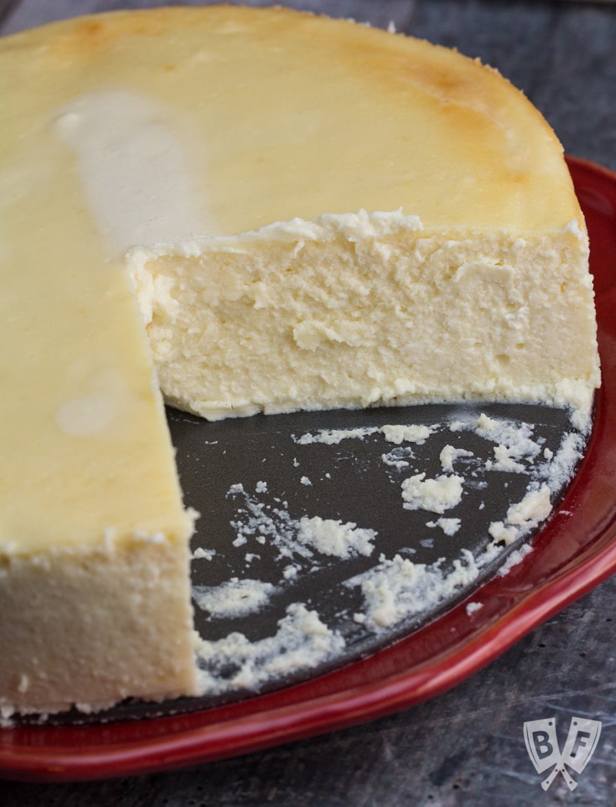 Italian Cream Cheese and Ricotta Cheesecake - Rich & Decadent