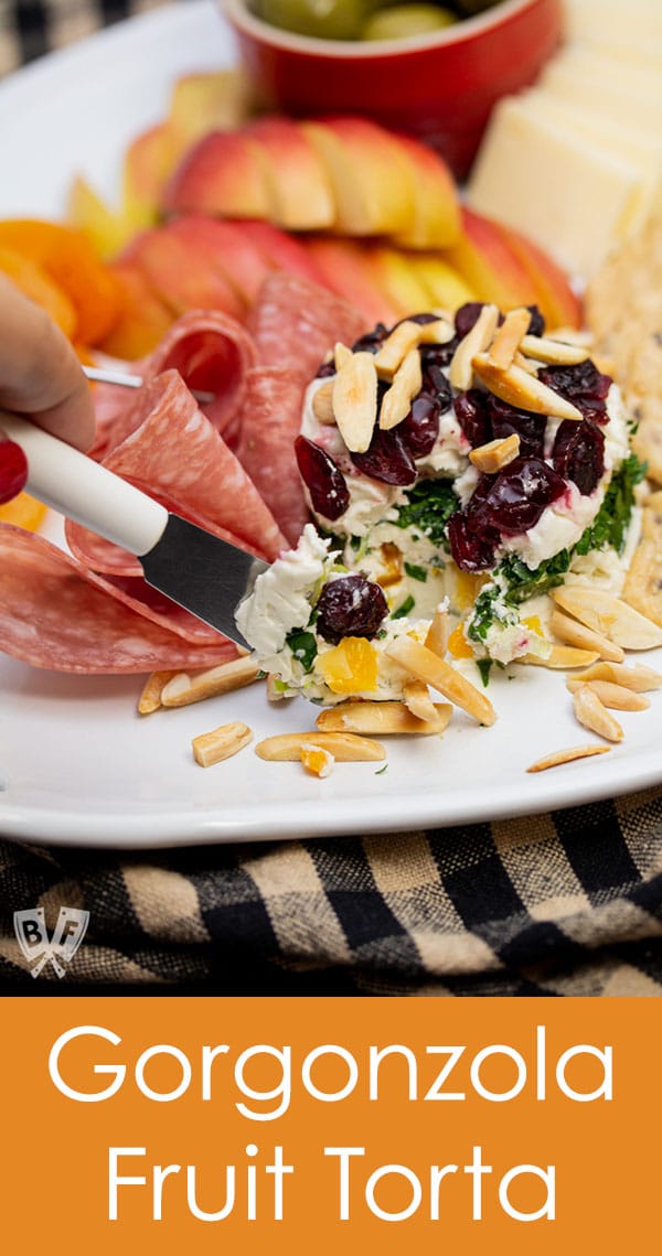 Gorgonzola Fruit Torta » A Decadent, Festive Appetizer for Entertaining