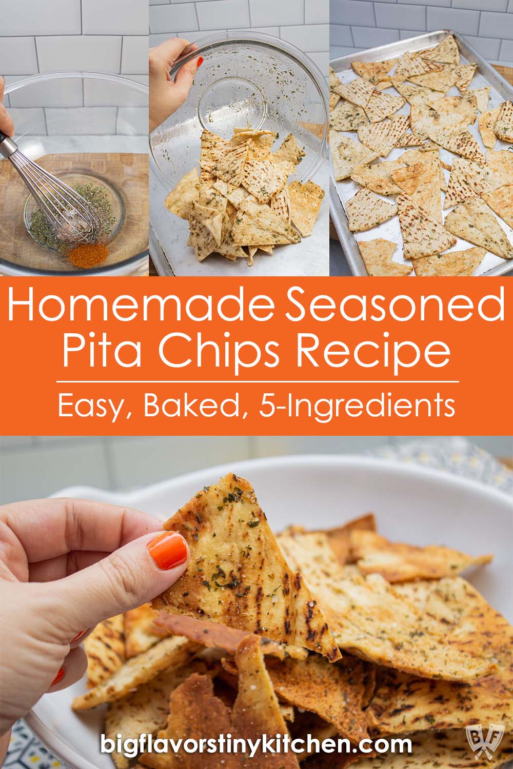 Homemade Seasoned Pita Chips: Easy, Baked, 5-Ingredient Recipe